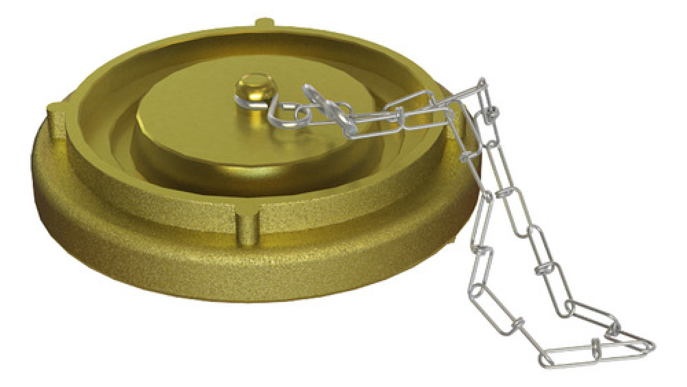 Tampão Cego c/Corrente 1.1/2" Latão - Metalcast - Satyr Casa