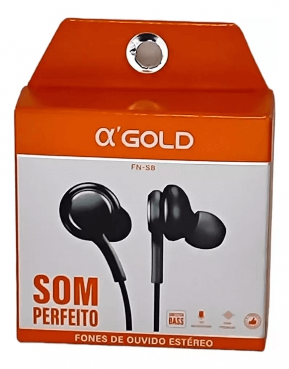 Fone de Ouvido 'Gold FN-S8 - Selfoon Mobile