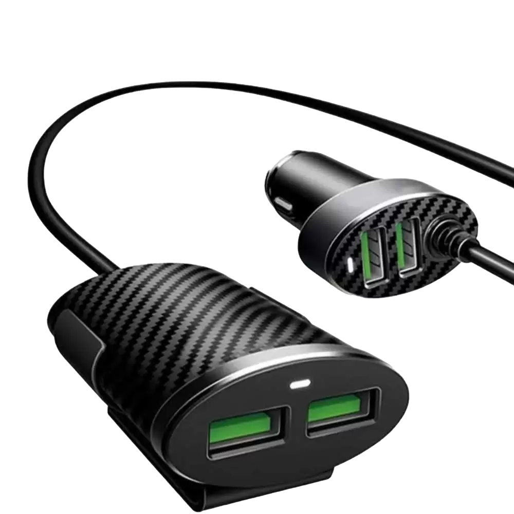 Carregador Veicular Turbo 4 Portas USB 5.1 Amp 25w - Sete Eletrônica