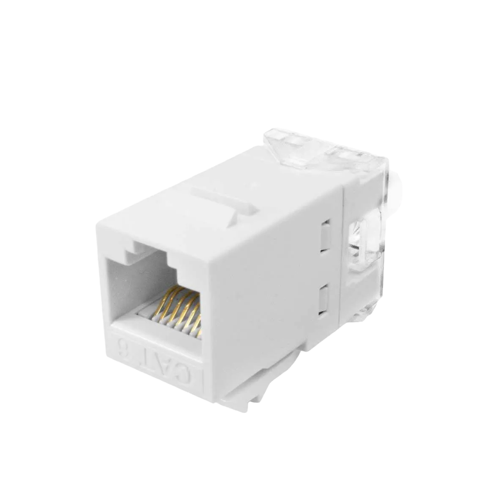 Conector Fêmea Cat 6 RJ45 Keystone Seccon - Sete Eletrônica