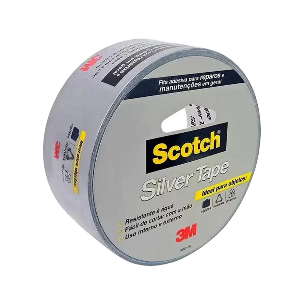 Fita Silver Tape 3M 45 mm x 25 m Scotch - Sete Eletrônica