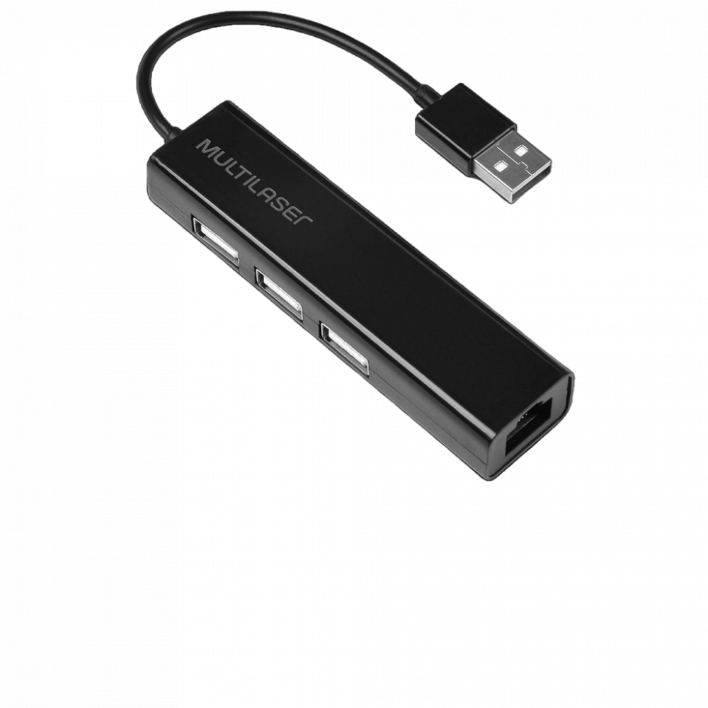 HUB 4 Portas USB 3.0 Slim AC89 Multilaser - Sete Eletrônica