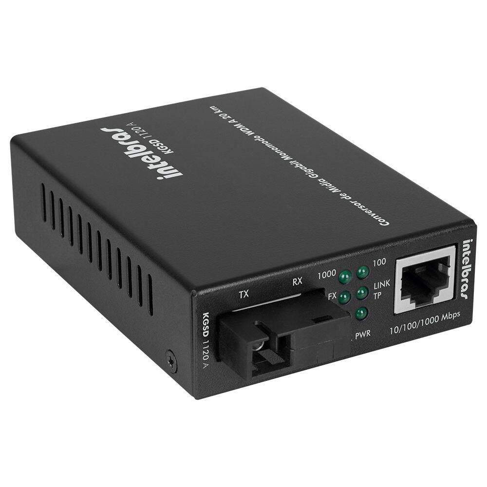 KGS-1120 Conversor de Mídia Intelbras Gigabit - Sete Eletrônica