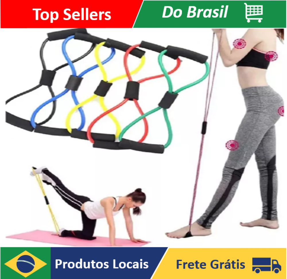 Elástico Tensão Exercício Treino Em Casa - Shop do ex Atleta
