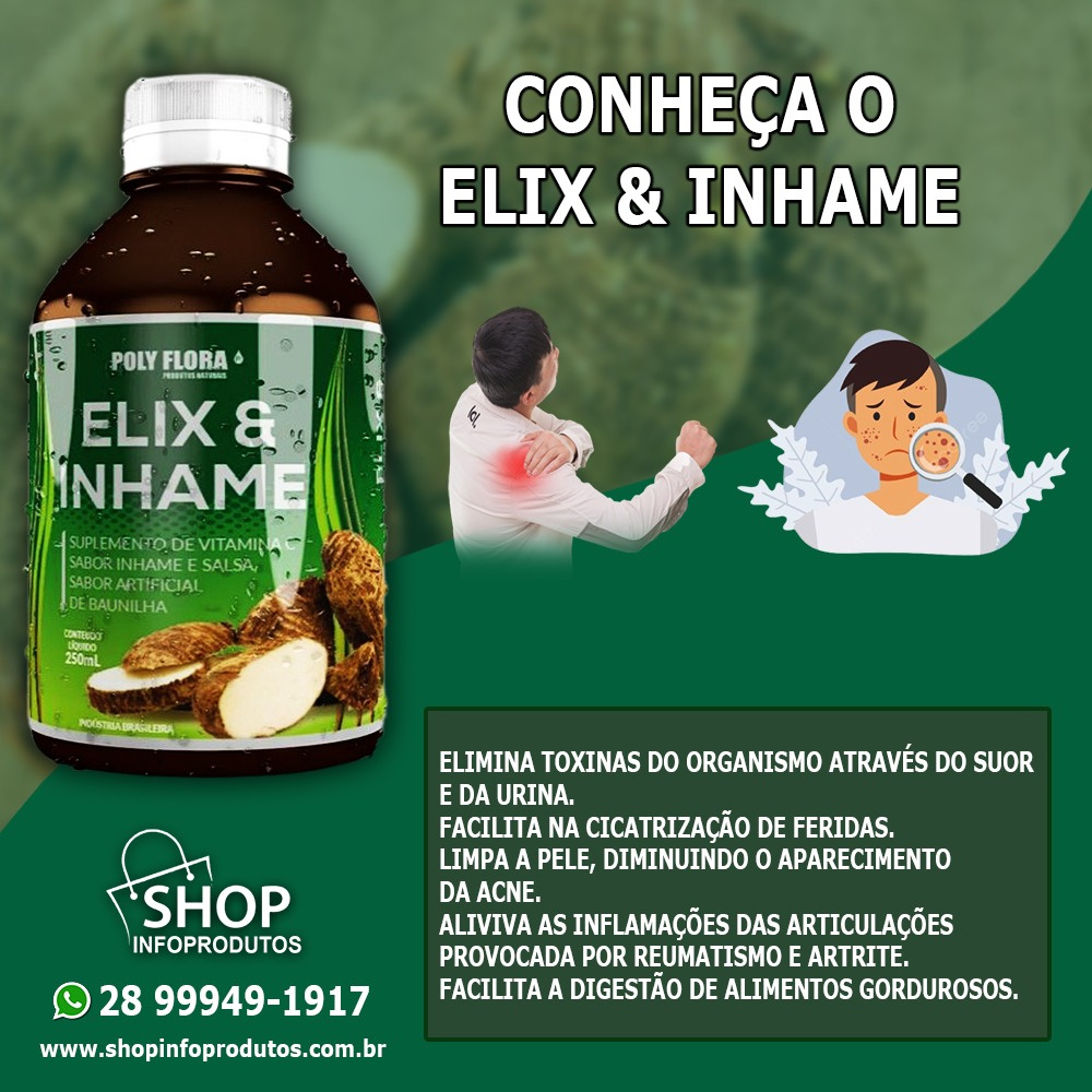 Elixir de Inhame 250ml - Shop Infoprodutos