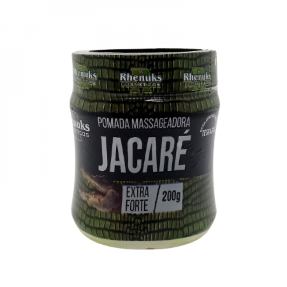 Pomada Massageadora Jacaré Extra Forte 200g Rhenuks - ShopCarrosselProdutos