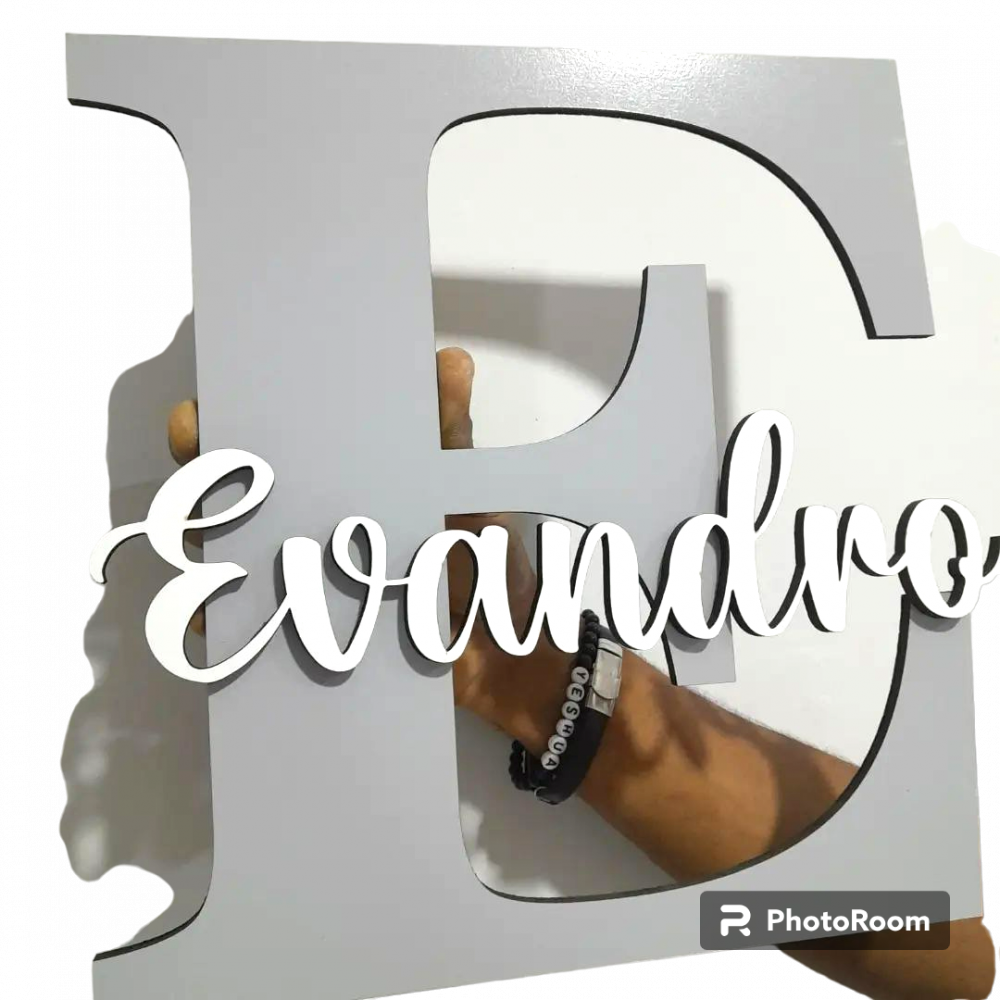 Letra Inicial com Nome em MDF - Personalização de Decoração - Shop My ...
