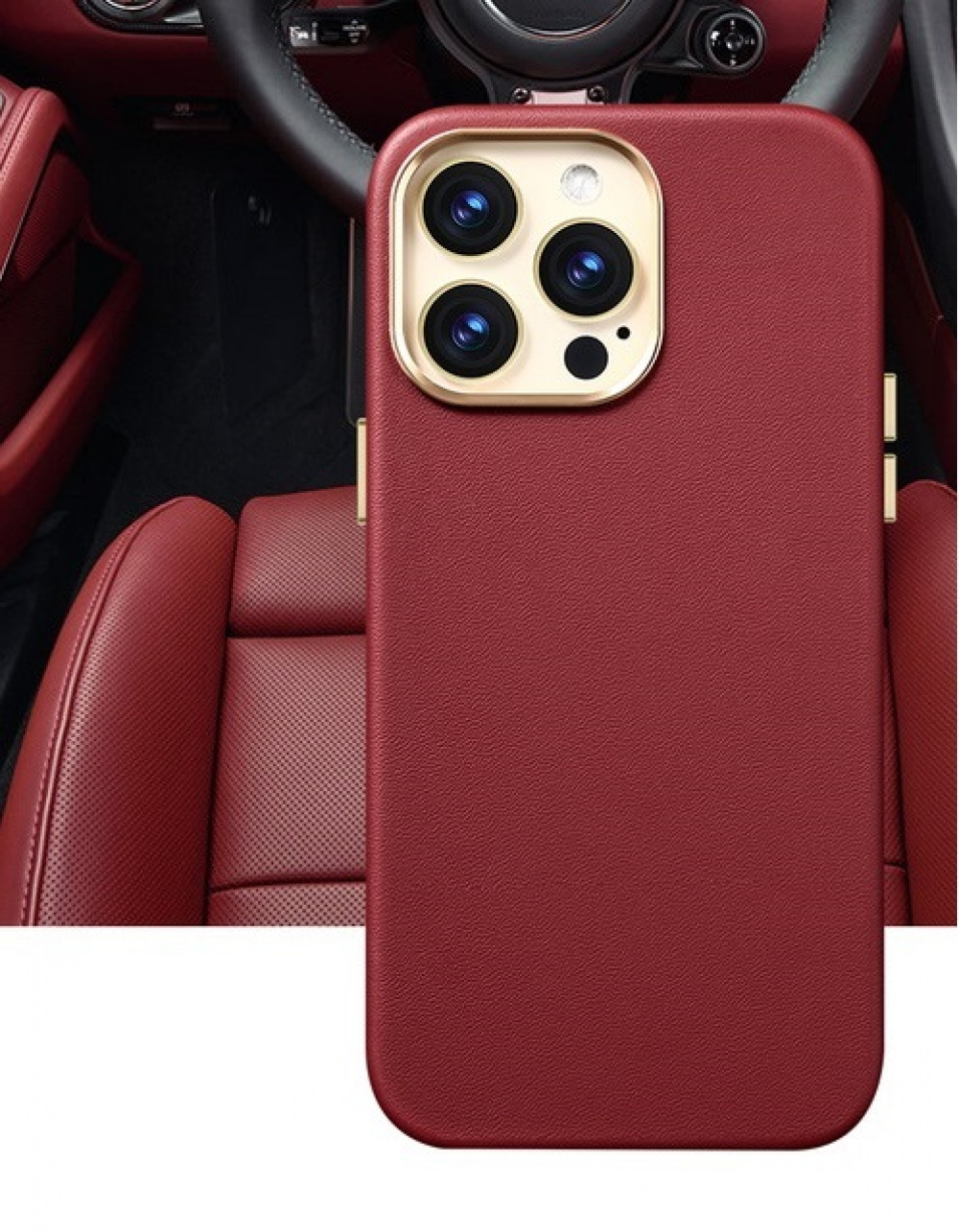 Case, Capinha, Capa de Couro Legítimo Genuíno Magsafe para Apple ...