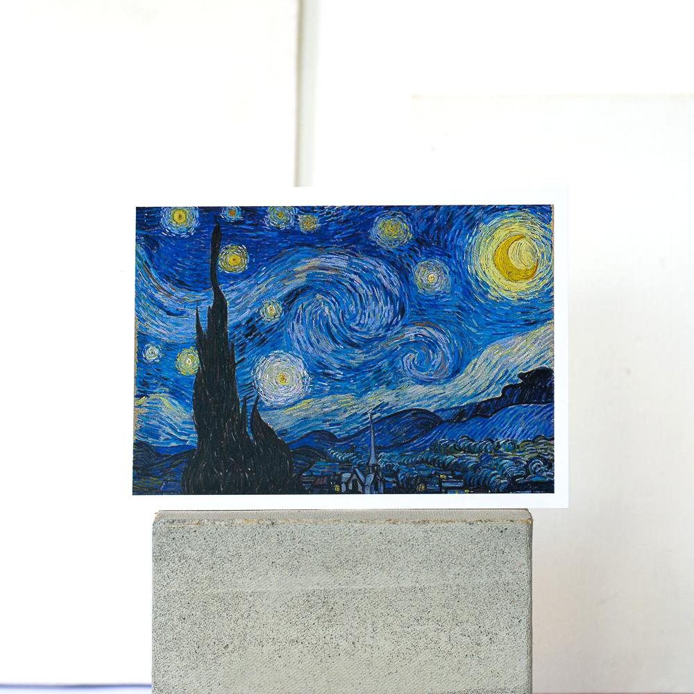 Noite Estrelada de Vincent Van Gogh - Poster A6 - Sinestesí