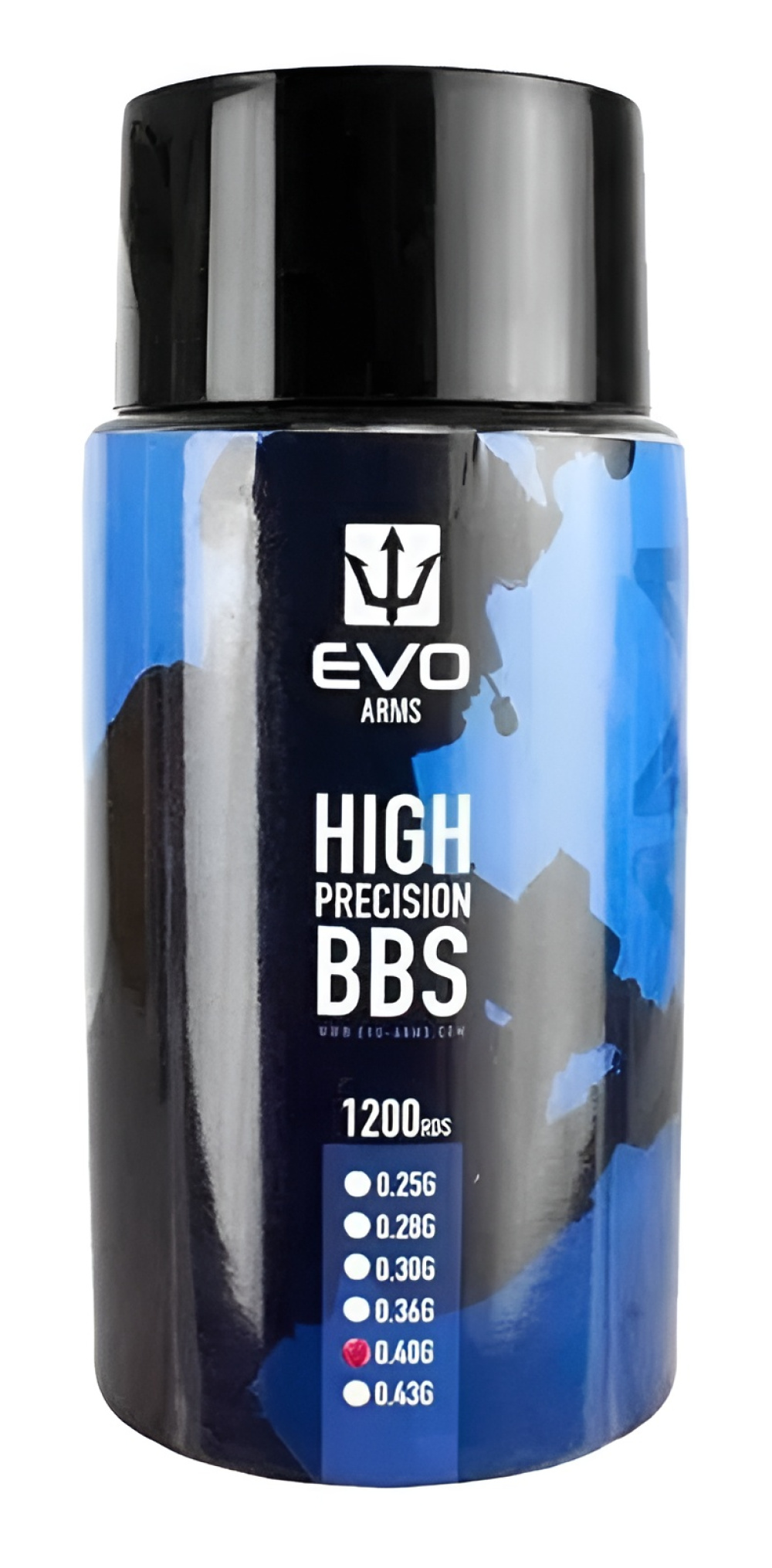 Evo High Precision 0.40g Bbs De Precisão Garrafa 1200 Rds - SLN ARTIGOS ESPORTIVOS