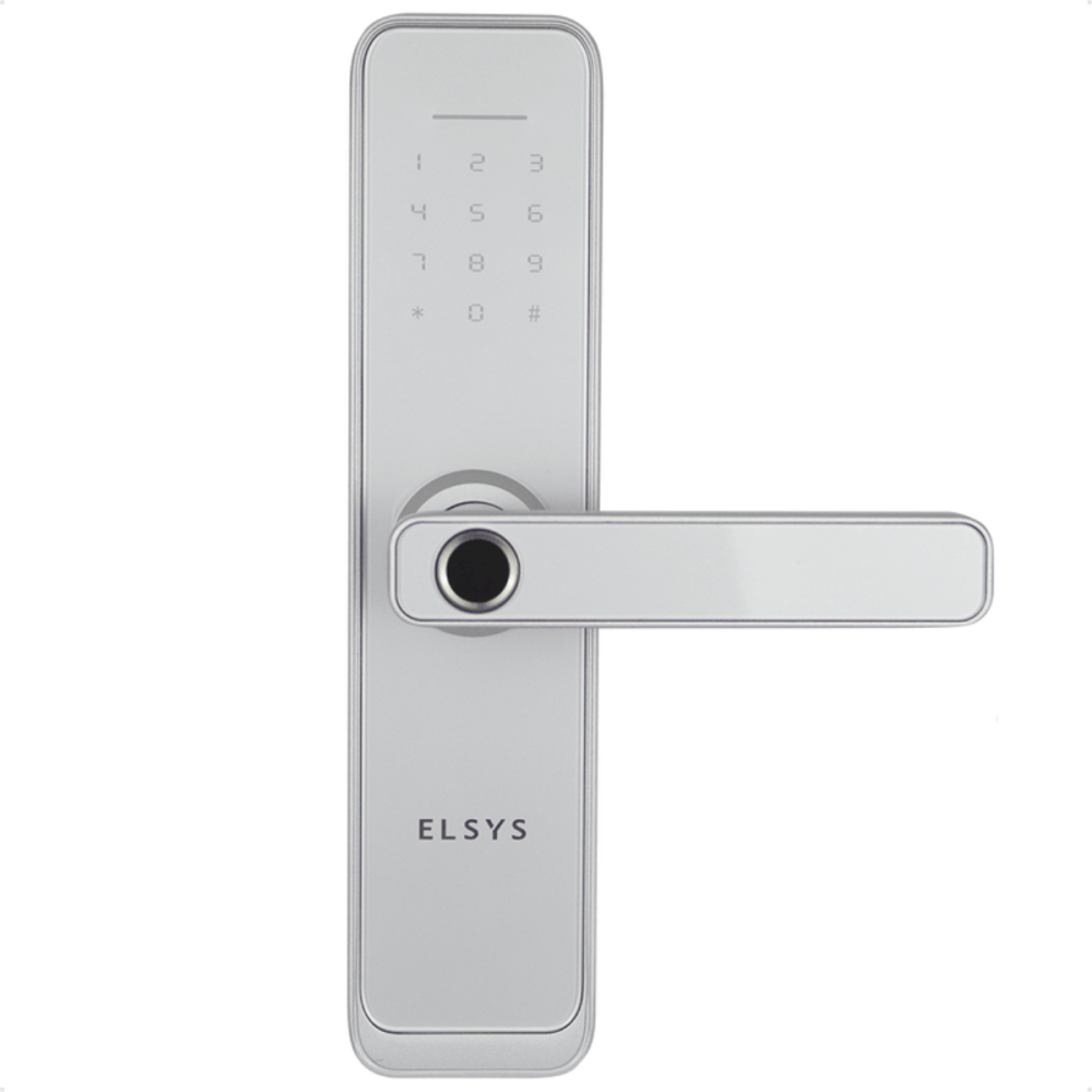 Fechadura Digital Elsys DE4000B Tuya Smartlife Prata - Smart Magenta