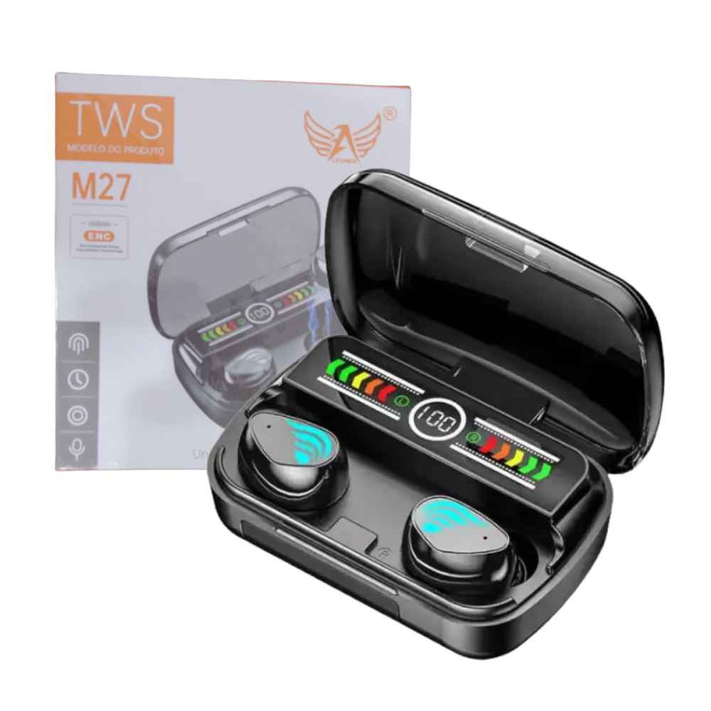 -- Fone de Ouvido Intra Auricular Bluetooth com Case de Carregamento ...