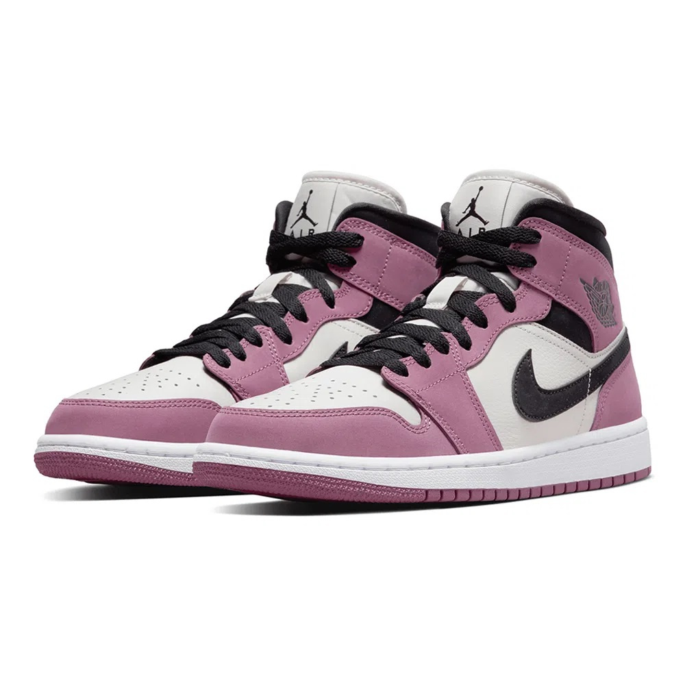 Tênis Air Jordan 1 Mid "Berry pink" - Só Lamantos