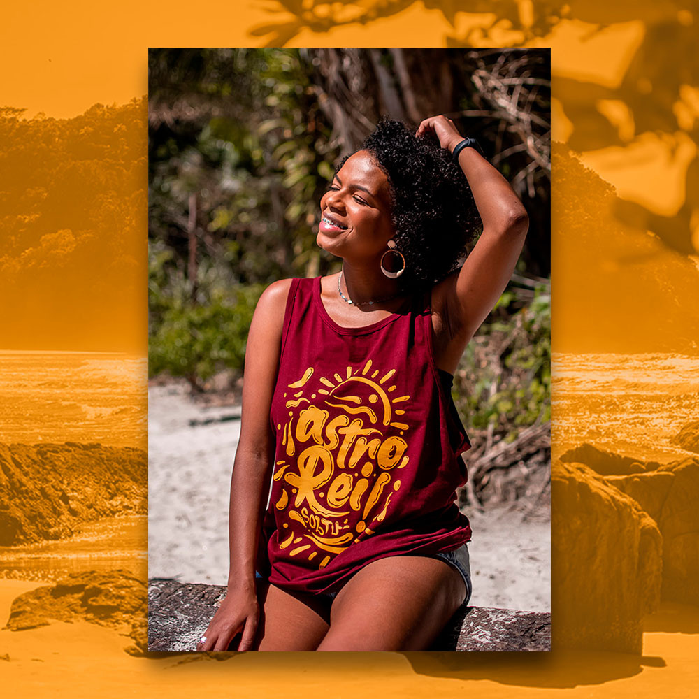 Regata Bordô Astro Rei - Soltu - Liberdade é viver soltu