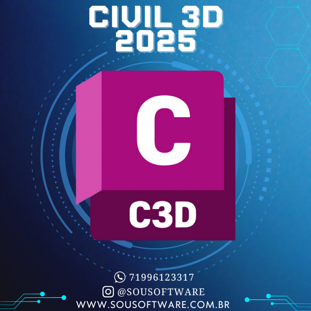 Autodesk Civil 3D 2025 - 1 Ano - APENAS WINDOWS - SouSoftware ...