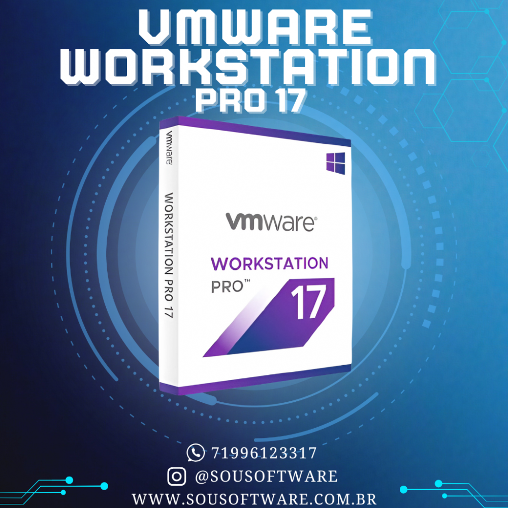 VMware Workstation 17 Pro - APENAS WINDOWS - SouSoftware • Licenças ...