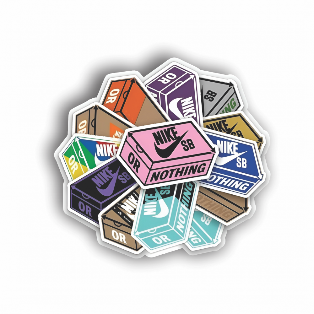 AS CAIXAS - NIKE - STICKER BOSS