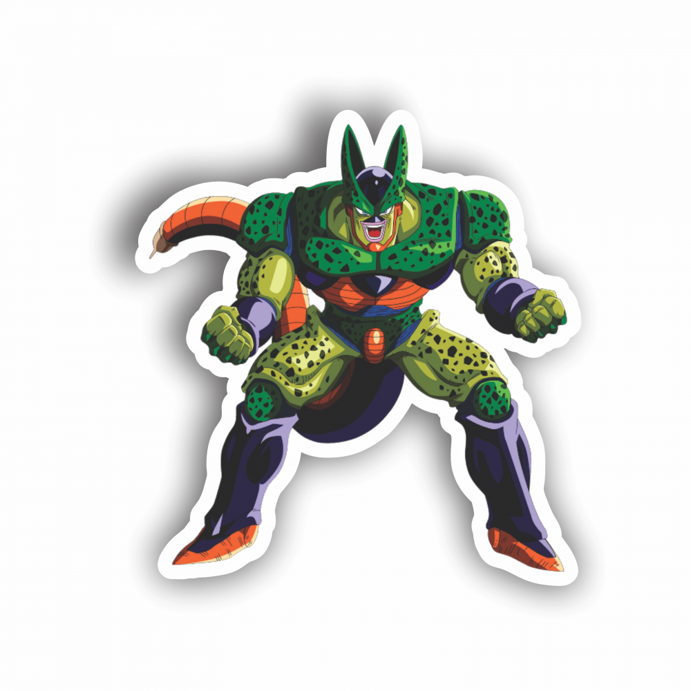 CELL SEMI-PERFEITO - DRAGON BALL - STICKER BOSS