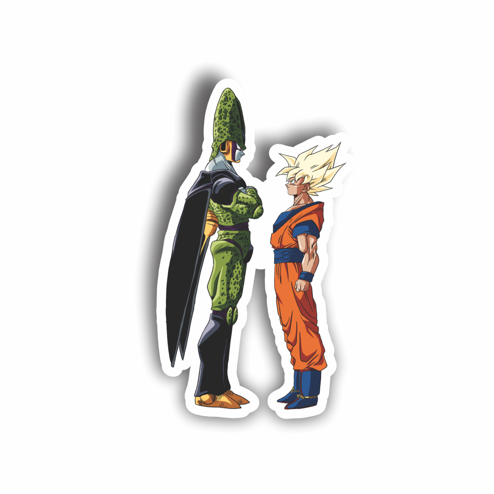 CELL vs GOKU - DRAGON BALL - STICKER BOSS