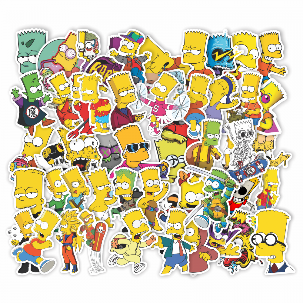 PACK BART - 50 STICKERS - VERNIZ - STICKER BOSS