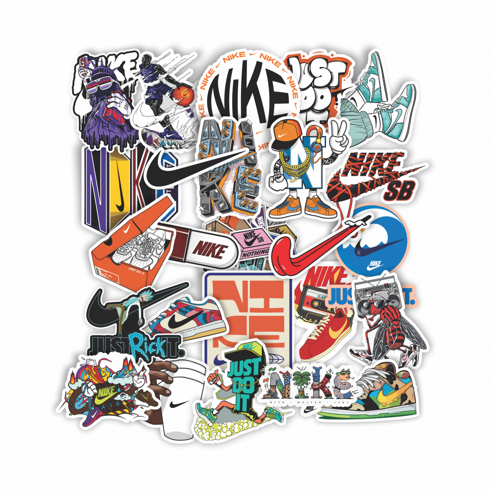 PACK NIKE - 25 STICKERS #1 - VERNIZ - STICKER BOSS