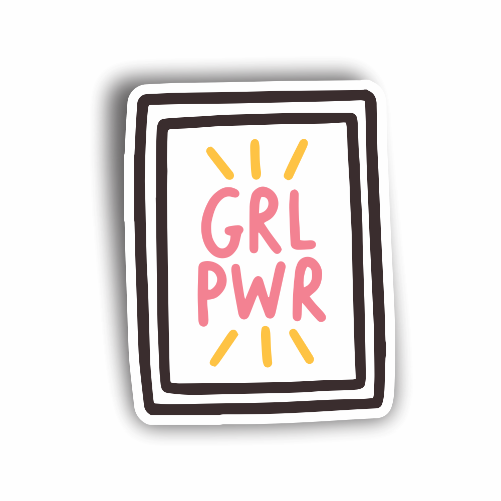 QUADRO GRL PWR - GIRL POWER - STICKER BOSS