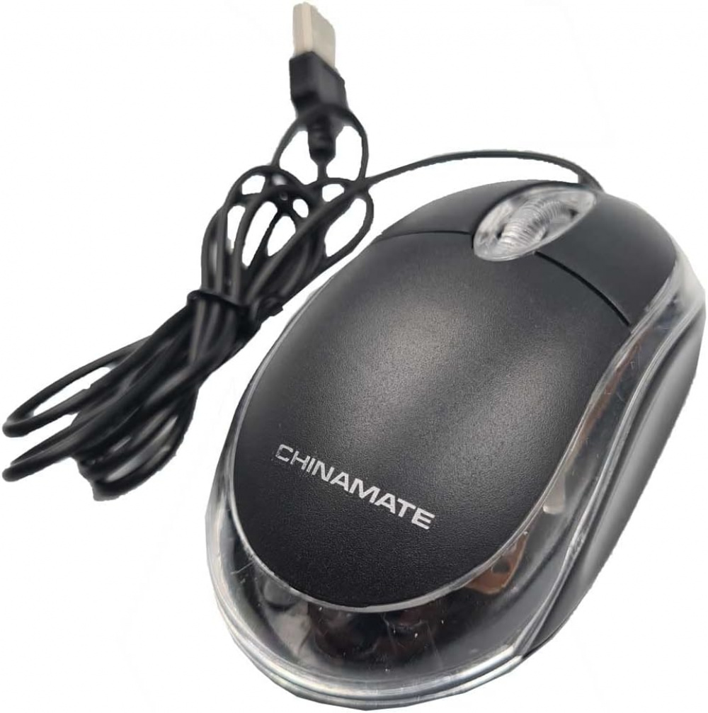 MOUSE OFFICE CM10 COM FIO PRETO CHINAMATE - Infostone Tecnologia