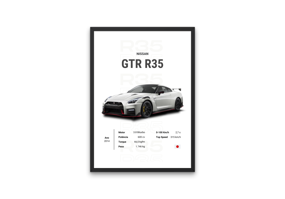 Pôster GTR R35 - Studio13