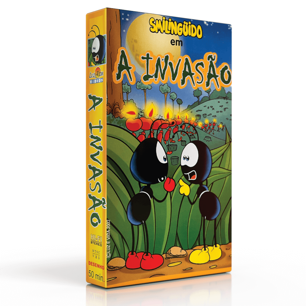 Smilinguido a Invasão - Fita VHS - StudioVHS.tv│Fita VHS para Digital