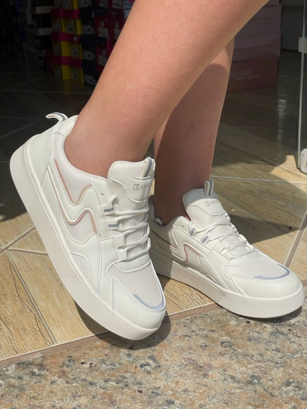 Tenis Off Estiloso Solado Reto Ramarim - Stylo Brasil