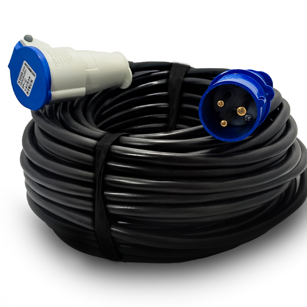 Extensão Industrial 03 Metros 2P+T 16A Steck Cabo PP 3x2,50mm² Sulbel ...