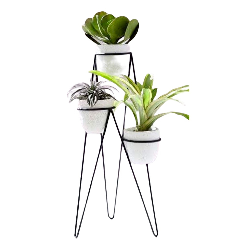 Base Para Vaso de Planta Estrela 3 em 1 - Suportes Designer