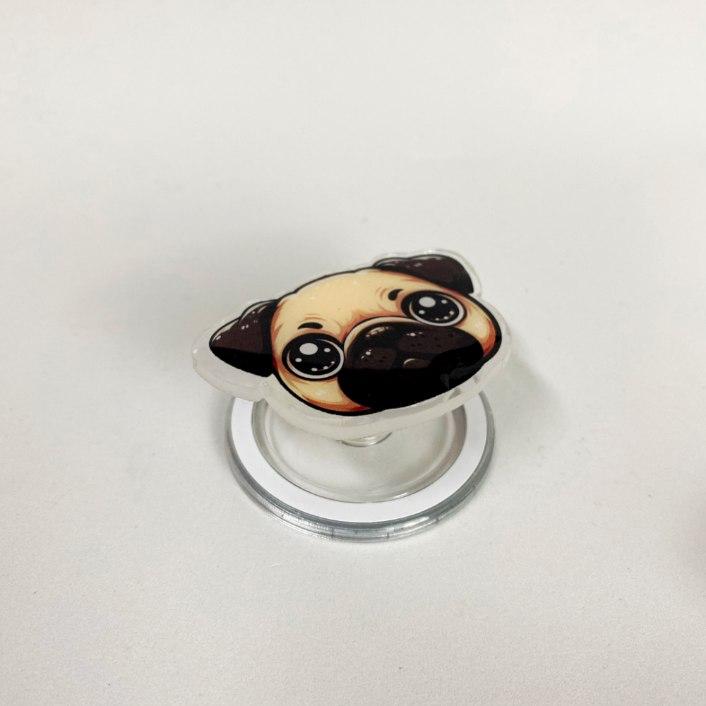 Pop Socket Magnético - Pug - Suteki Art