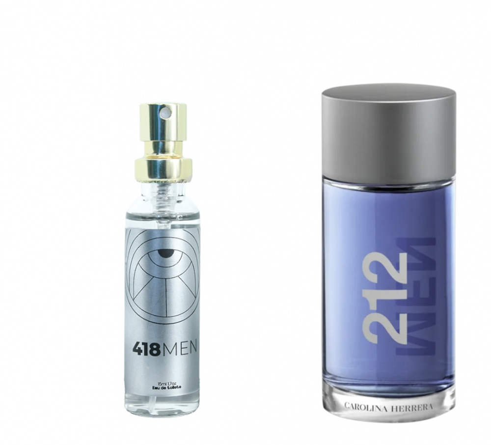 Perfume 418 Men - Inspiração Olfativa 212 Men - 15 ml - Synesis Cosméticos