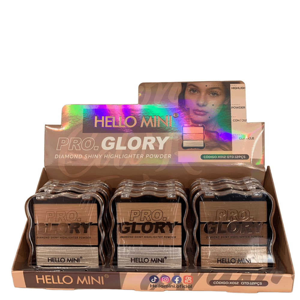Contorno e Iluminador Pro Glory - Hello Mini - Talinda Make Up