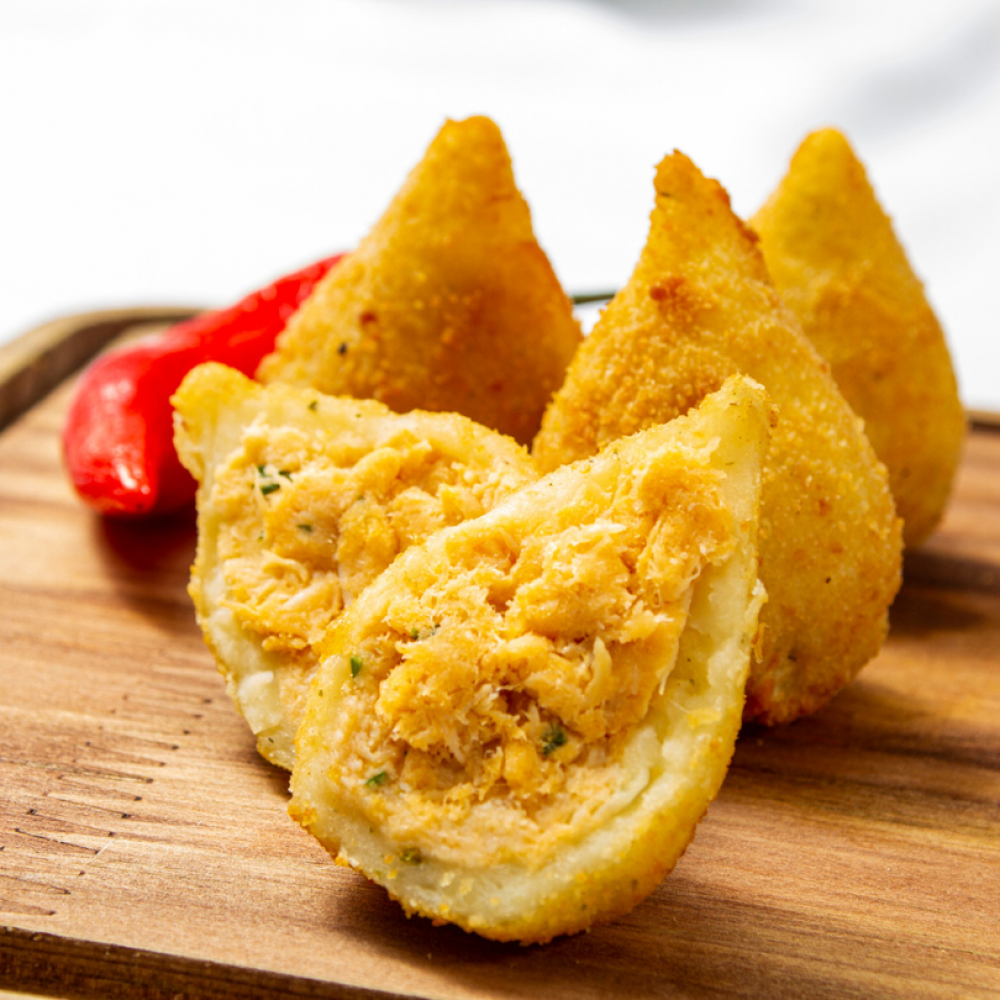 Mini Coxinha de Frango - 10 Unidades (30g) - Taste Alimentos