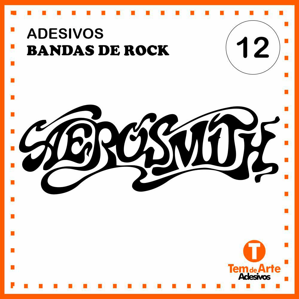 Adesivo Logo Banda Aerosmith - O Clássico do Rock em Vinil Premium ...