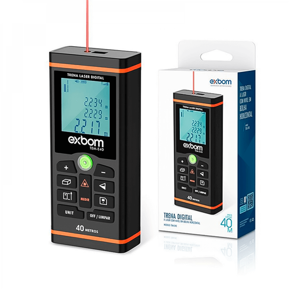 Trena Digital a Laser [40 Metros] - Tendencia Tools