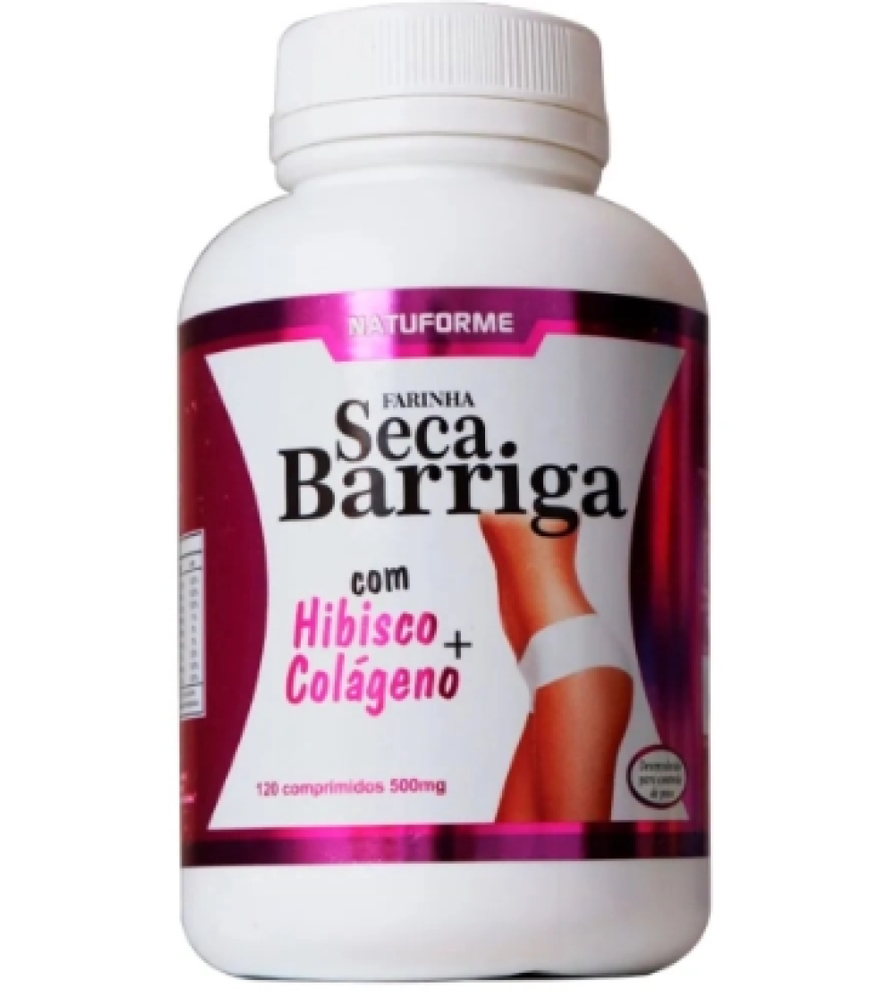 Seca Barriga Com Hibisco + Colágeno 500mg 120cpr Natuforme - Terra Nature