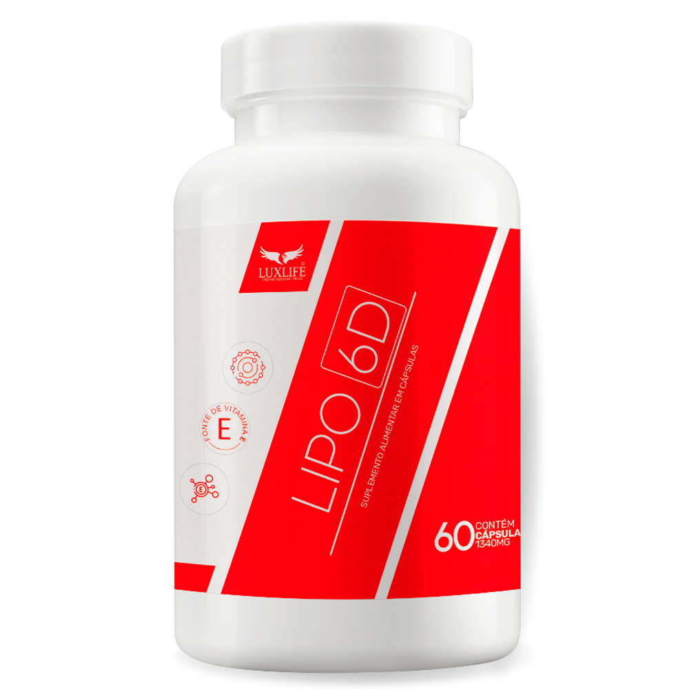 LIPO 6D - 60 CAPS - 100mg - LUXLIFE | LOJA VIRTUAL