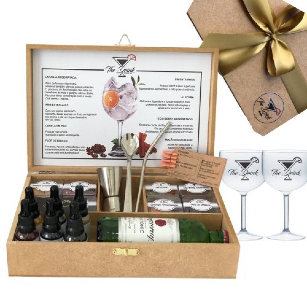 Kit Gin Completo incluso taças.Com o Kit você terá tudo o que precisa ...