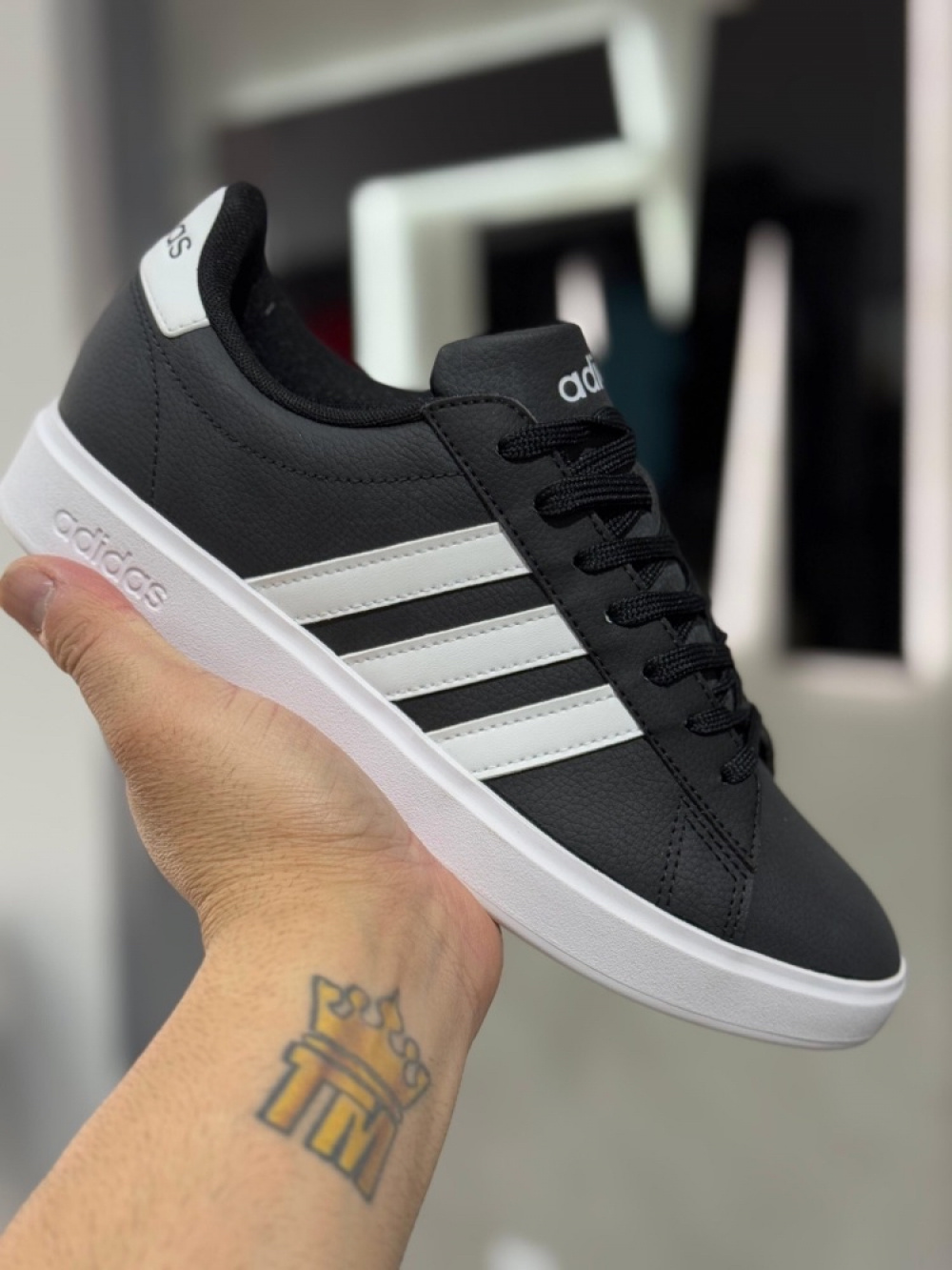 Tenis Adidas Original Gw Preto - cod 6895 - TM Multimarcas