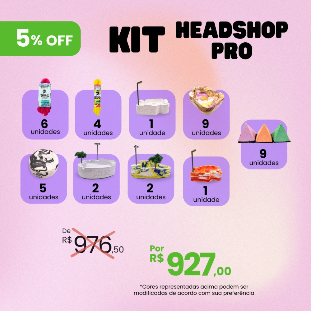 Trippiez - Kit Atacado 800 (Headshop Pro) - Trippiez