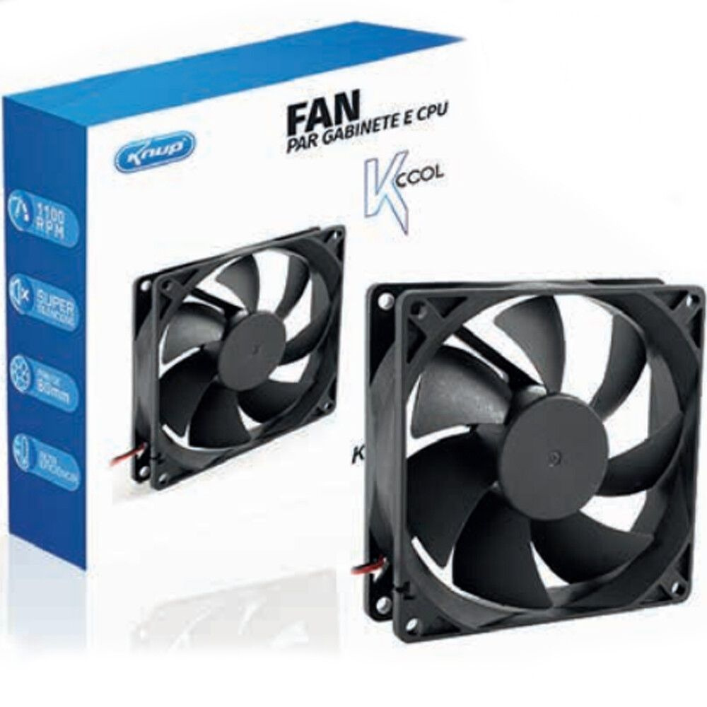 Cooler Fan para Gabinete 80mm x 80mm 1100 rpm KNUP - KP-VR313 - Trs Tech