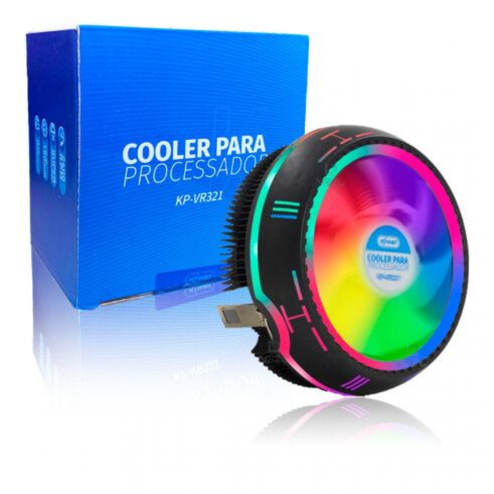 Cooler Para Processador Universal Intel & AMD com Led RGB KNUP - Trs Tech