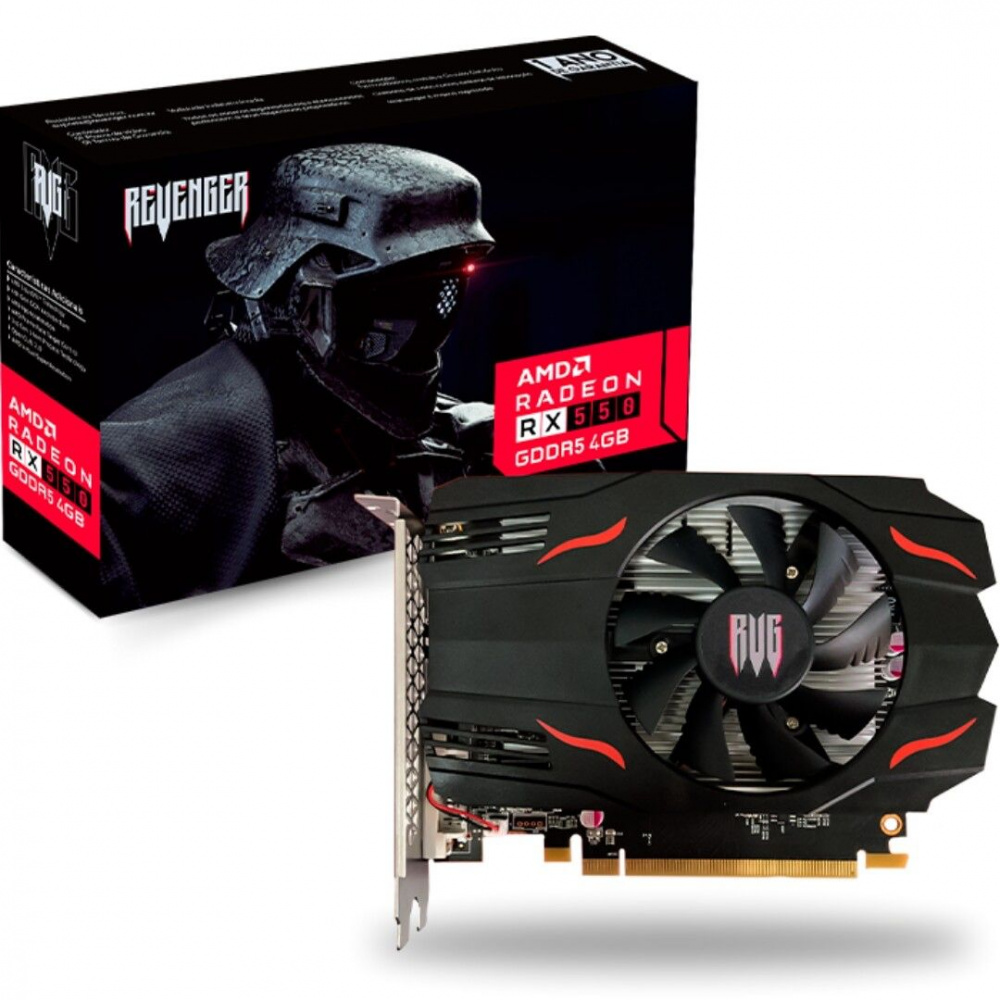 Placa de Video RX550 AMD Radeon 4GB GDDR5 REVENGER - G-RX550/4G - Trs Tech