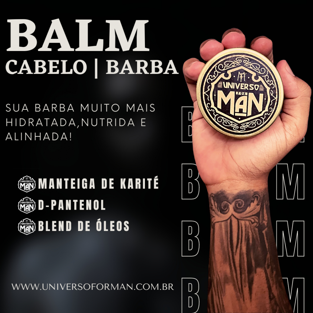 Balm para Barba e Cabelo 110g - Universo For Man