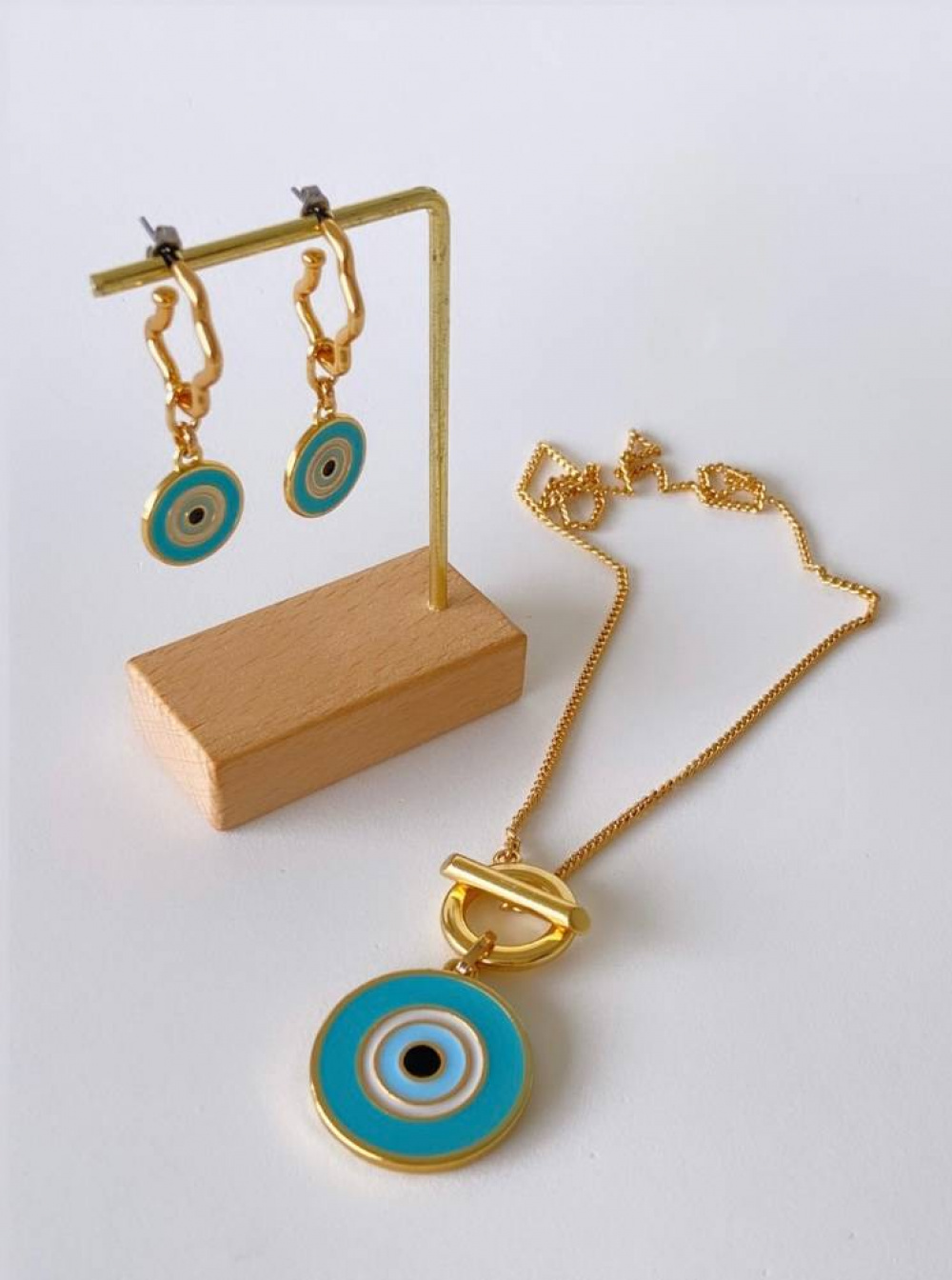Conjunto Olho Grego Turquesa - Use Uka