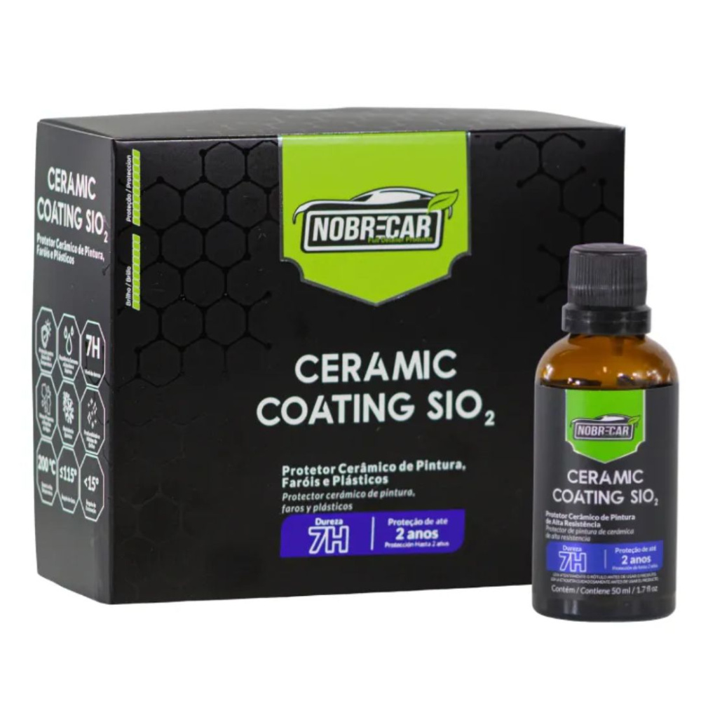 Ceramic Coating Sio2 Protetor Cerâmico de Alta Resistência Nobrecar - V8 SHINE