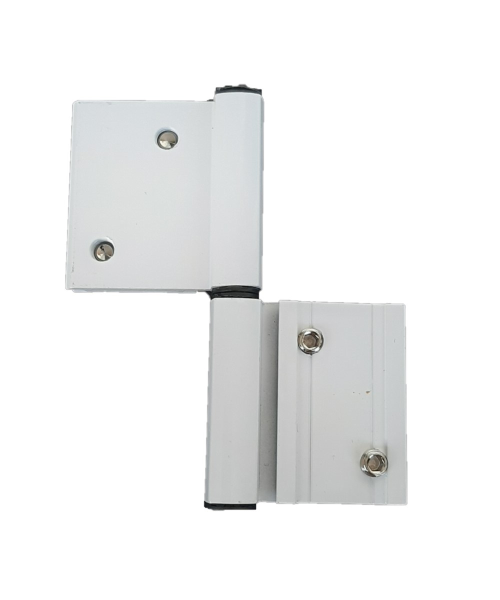 DOBRADICA ENCAIXE LINHA 42 DUPLA SD-333 PORTA GIRO ABRIR ALUMINIO BRANCO SM - VCB Shop